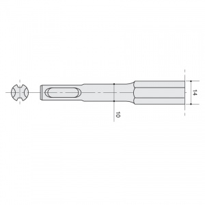 20mm x 250mm SDS Plus Flat Chisel