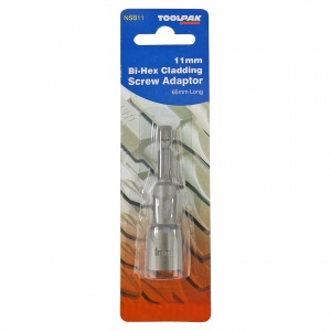 11mm Bi-Hexagon Tek Screw Adaptor