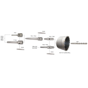 150mm x 75mm Heavy Duty Core Drill