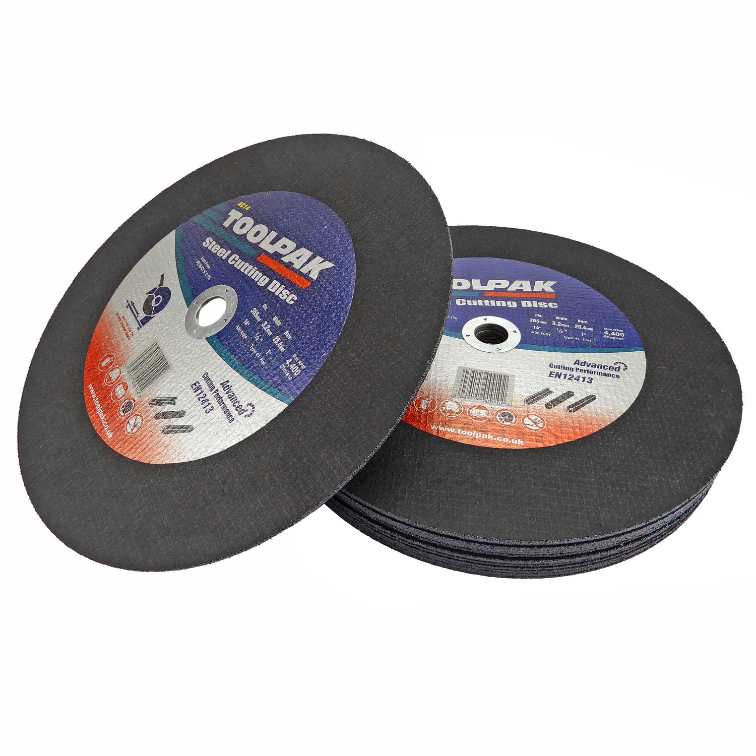 355mm x 3.2mm x 25.4mm Metal Cutting Disc