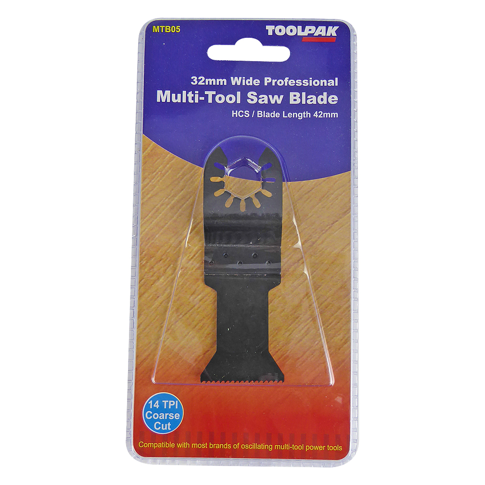 32mm 14TPI Coarse Wood/Plastic Cutting Multi-Tool Blade