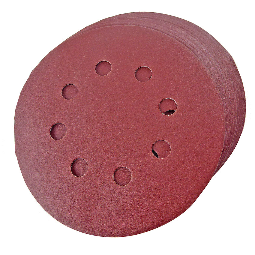 125mm Sanding Disc 240 Grit 8 Hole Display Pack of 10