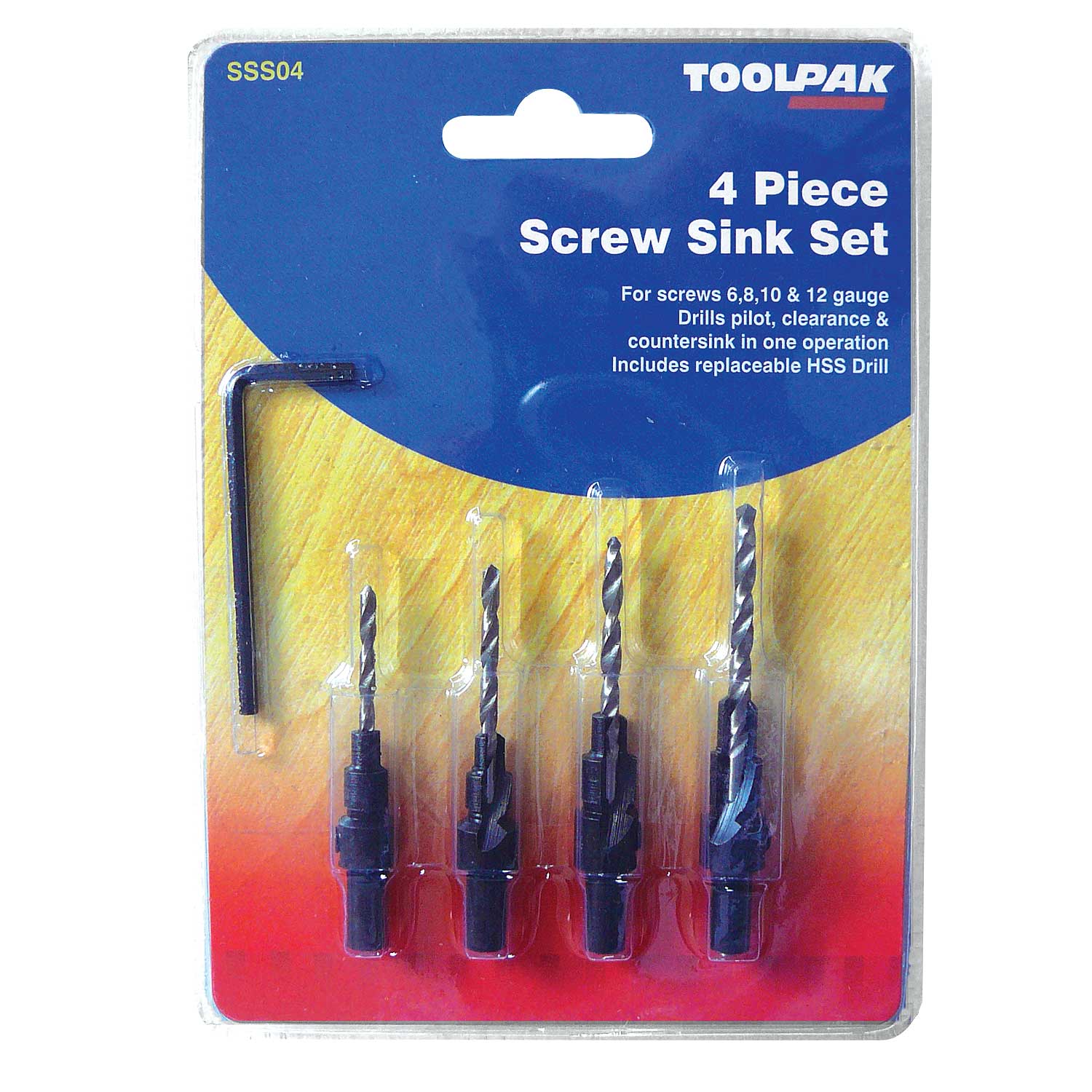 4 Piece Screw and Sink Set