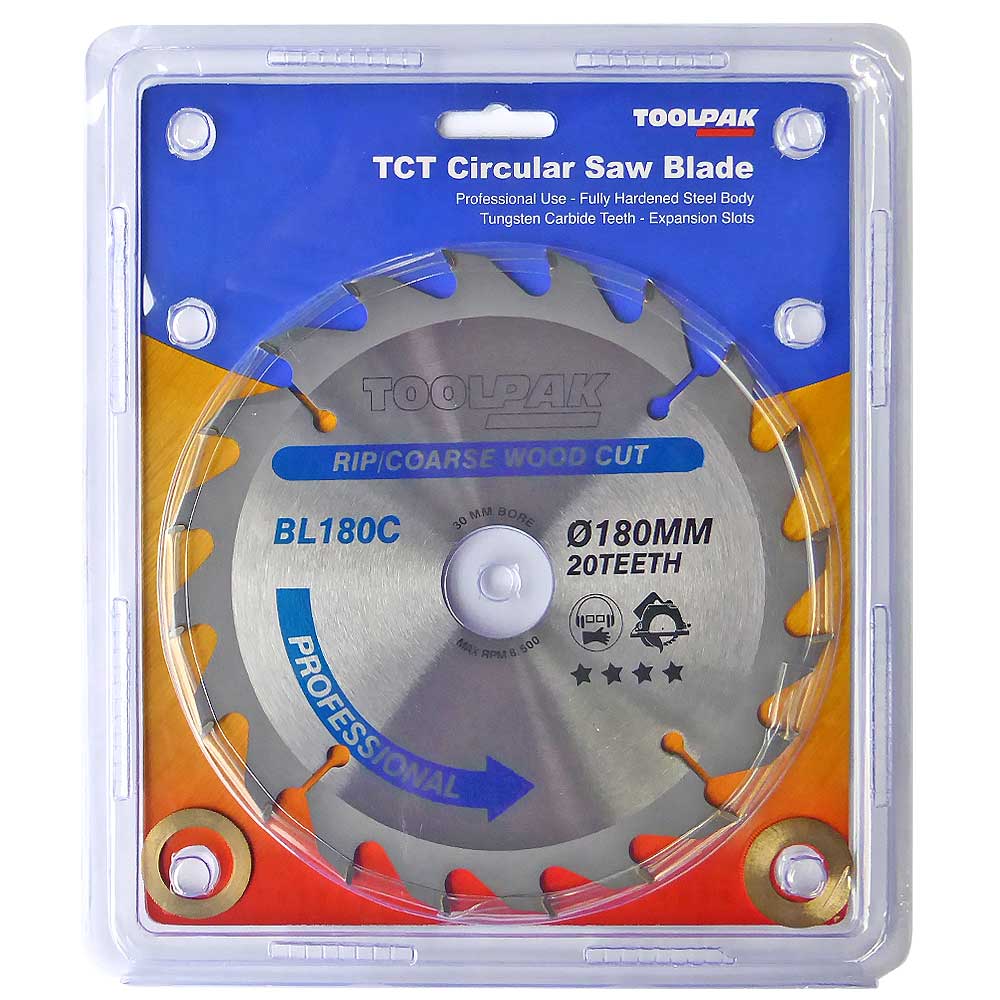 180mm x 30mm x 20T Professional TCT Saw Blade